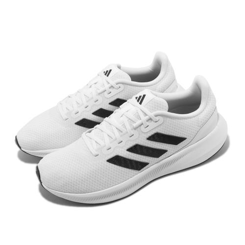 adidas 慢跑鞋 Runfalcon 3.0 男鞋 白 黑 運動鞋 路跑 愛迪達 基本款 三線 透氣 HQ3789|慢跑運動鞋|Her森森購物網