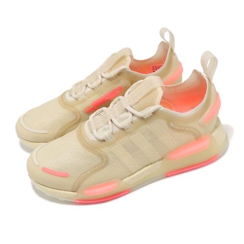 adidas 休閒鞋 NMD_V3 W 女鞋 米白 粉 透氣 Boost 緩震 反光 經典 運動鞋 愛迪達 GX5785|休閒運動鞋|Her森森購物網
